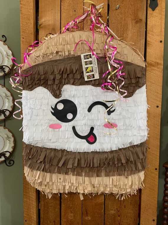 Camping smores pinata, pinata, smore pinata, smores pinata, birthday ...