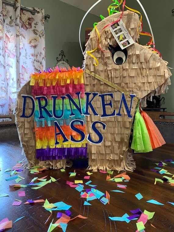 Donkey Pinata Burro Pinata Drunk Pinata Alcohol Pinata - Etsy