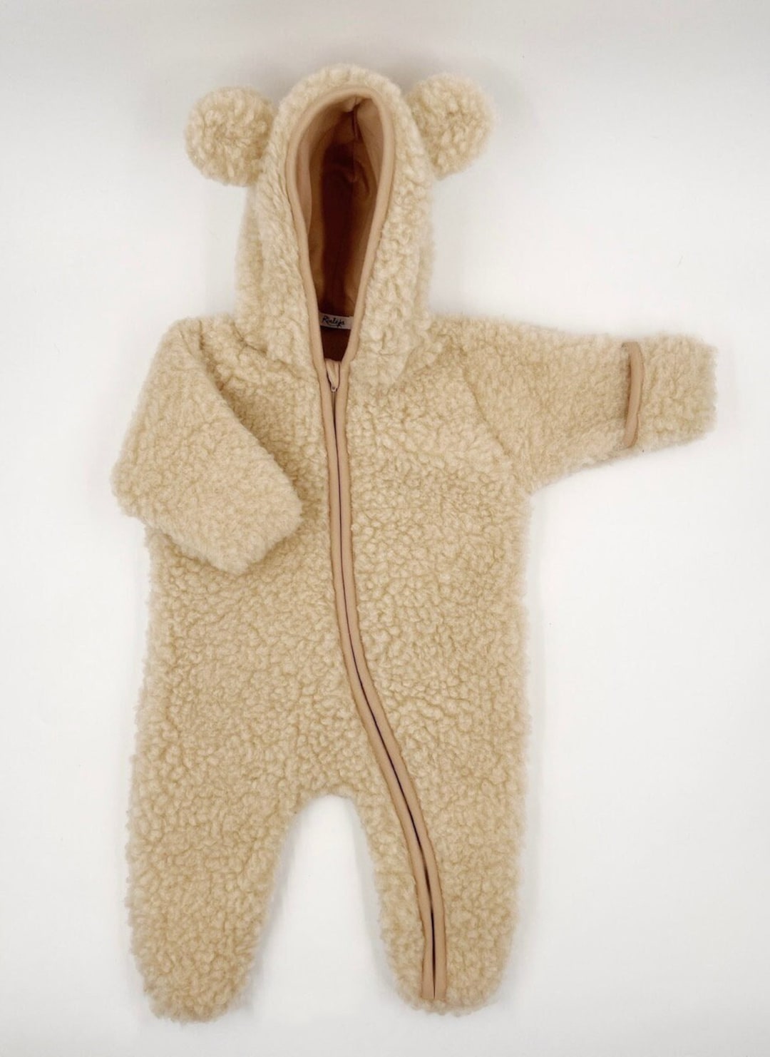 Baby Merino Wool Coverall/baby Winter Romper/ Baby Outdoor Romper/ Baby ...