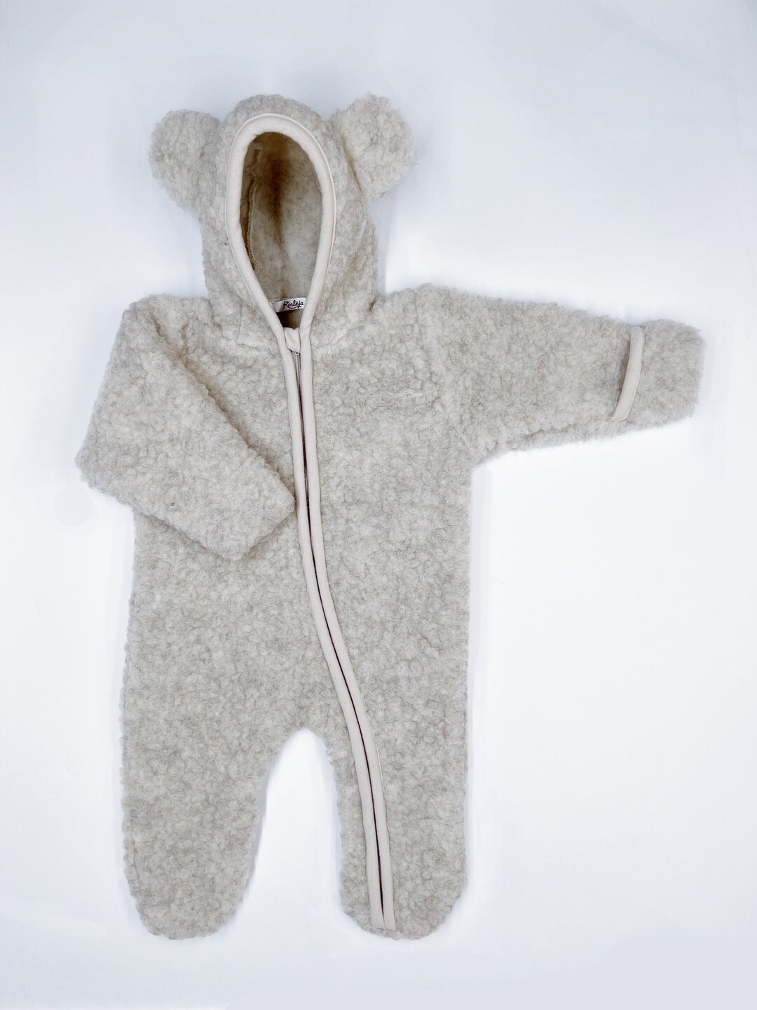 Baby Merino Wool Coverall/baby Winter Romper/ Baby Outdoor Romper/ Baby ...