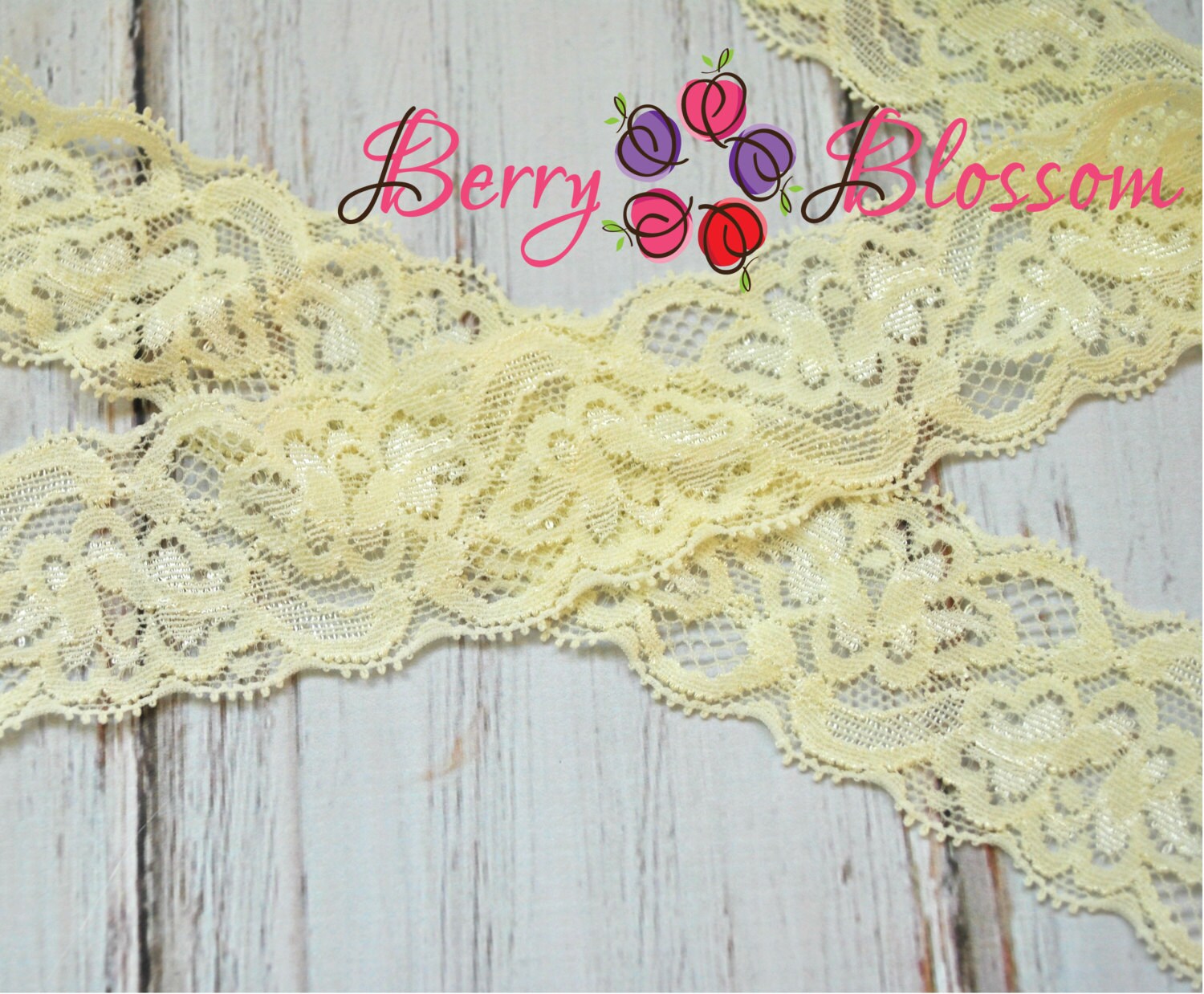 French Vanilla Cream Color Lace 1.5 inch size Stretch | Etsy