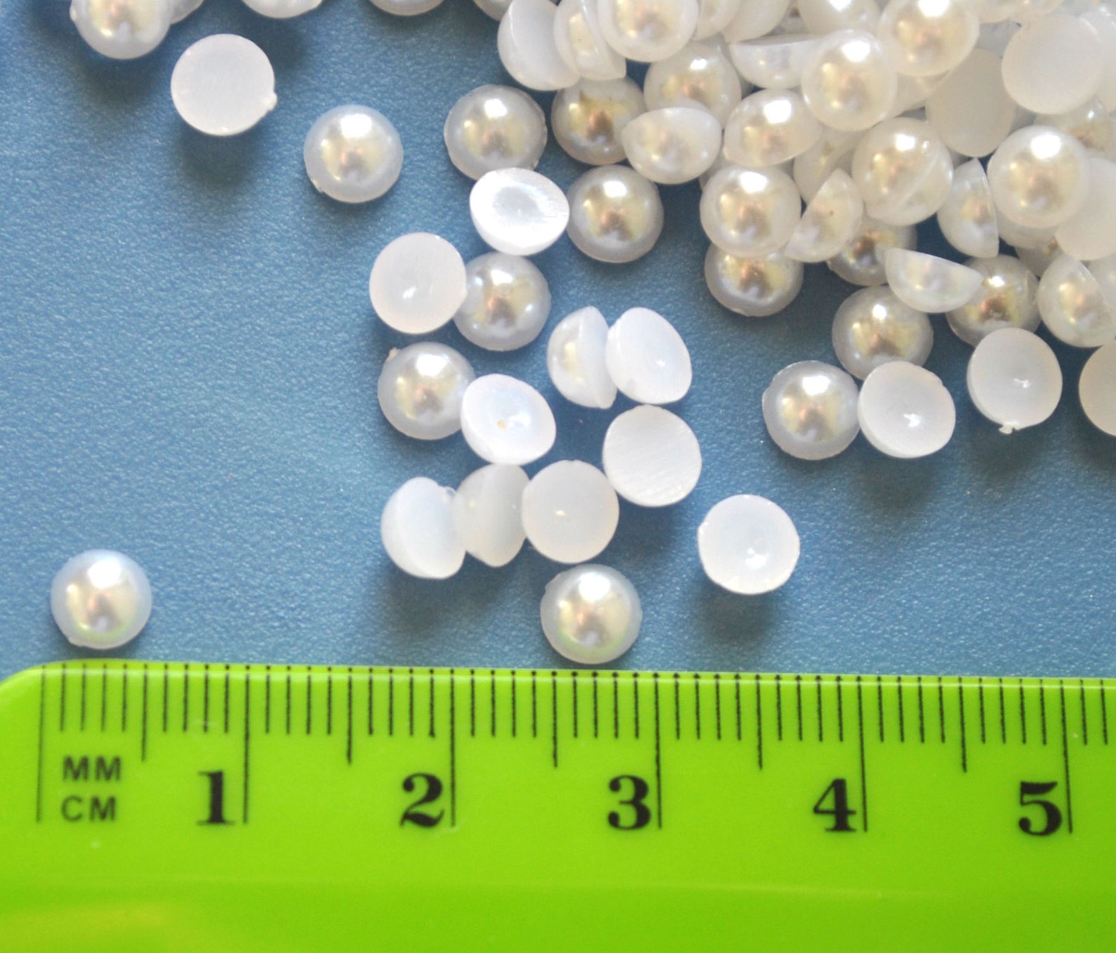 5mm White Half Pearls Flat Back Pearls Half Pearls - Etsy