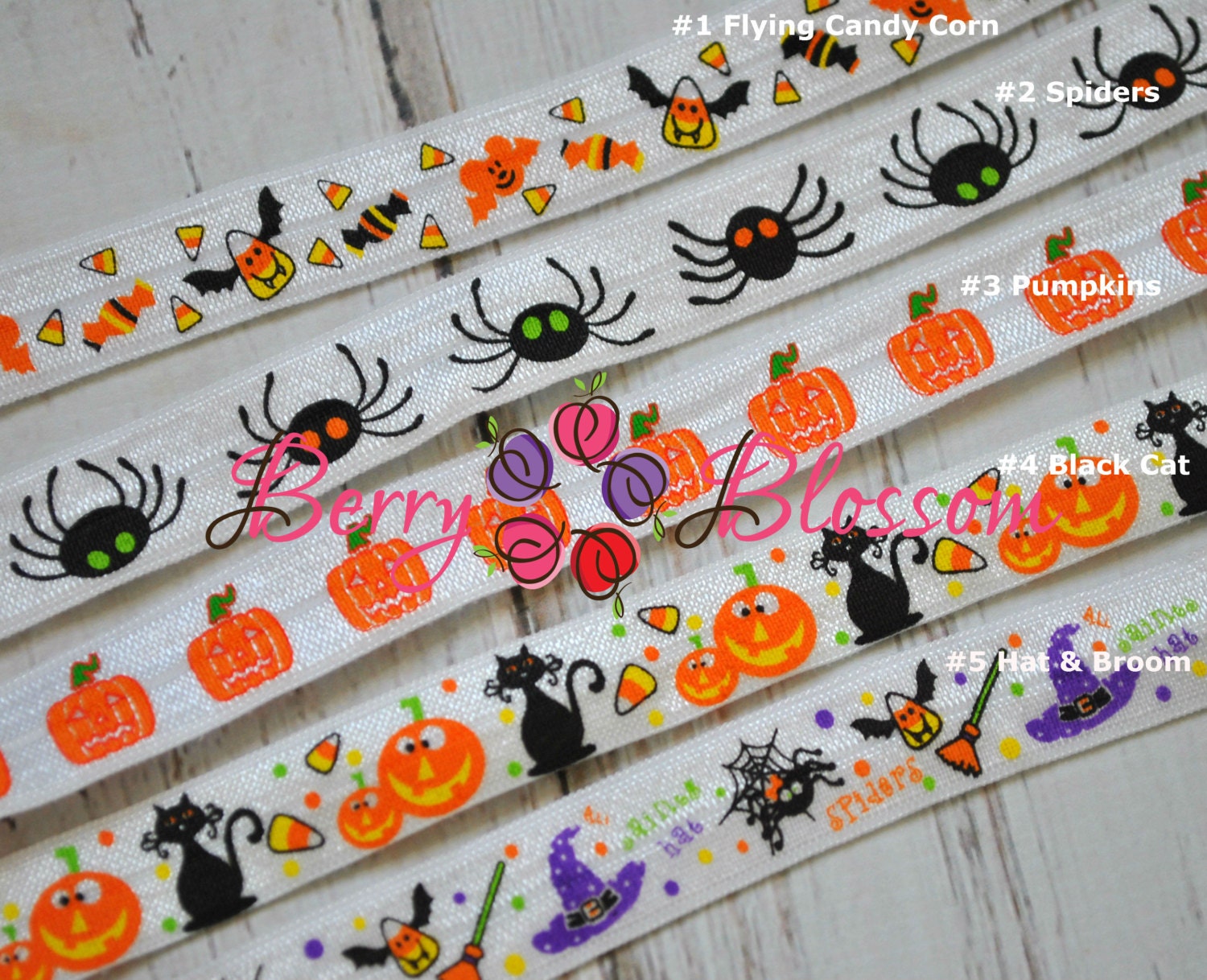 Grab Bag Halloween FOE Assorted 5 Yards 5/8 Inch Stretch - Etsy