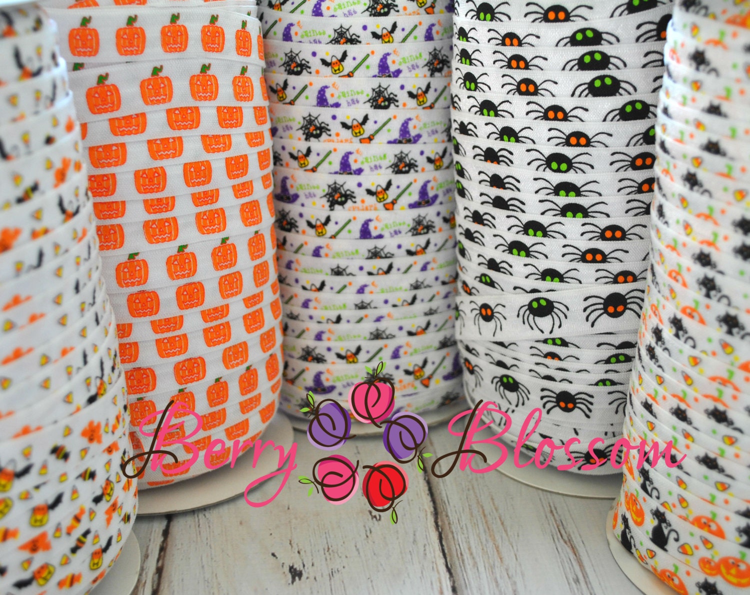 Grab Bag Halloween FOE Assorted 5 Yards 5/8 Inch Stretch - Etsy