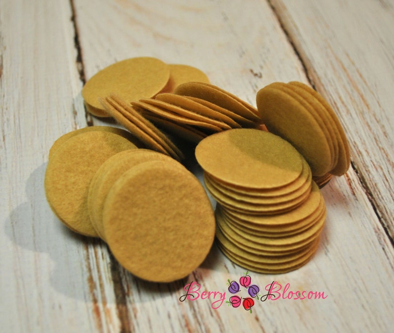 Tan Felt Circle 35mm 3.5cm DIY Craft Felts - Etsy