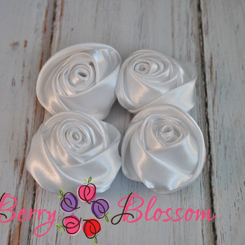 Satin Rosettes - Etsy