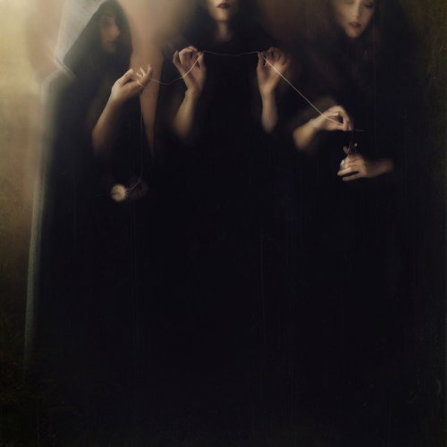 Witchy Art Print the Three Fates - Etsy