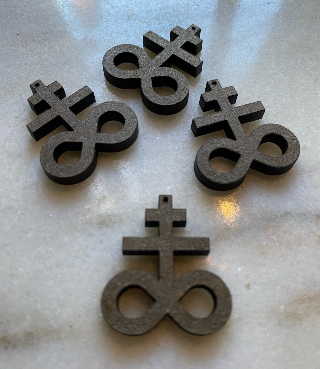 Tiny Brimstone Symbol Charms for Crafting/art - Etsy