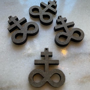 Tiny Brimstone Symbol Charms for Crafting/art - Etsy