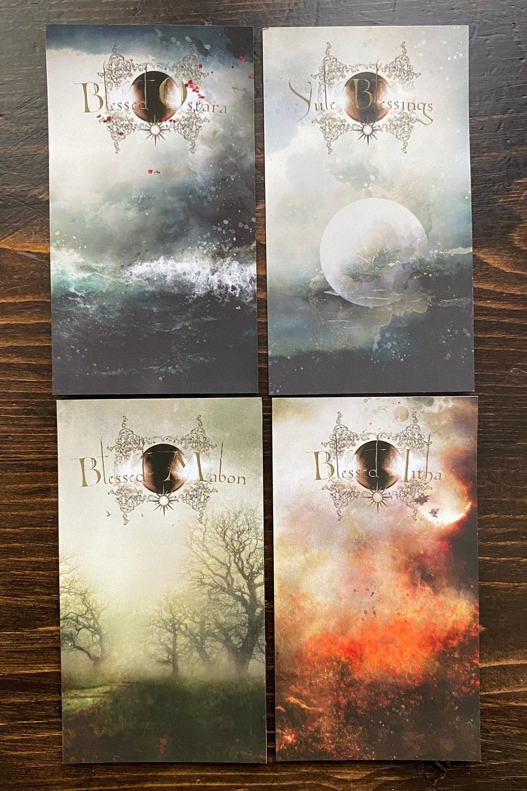 Set of Four Occult Magnets Equinox Solstice Wiccan Sabbats - Etsy