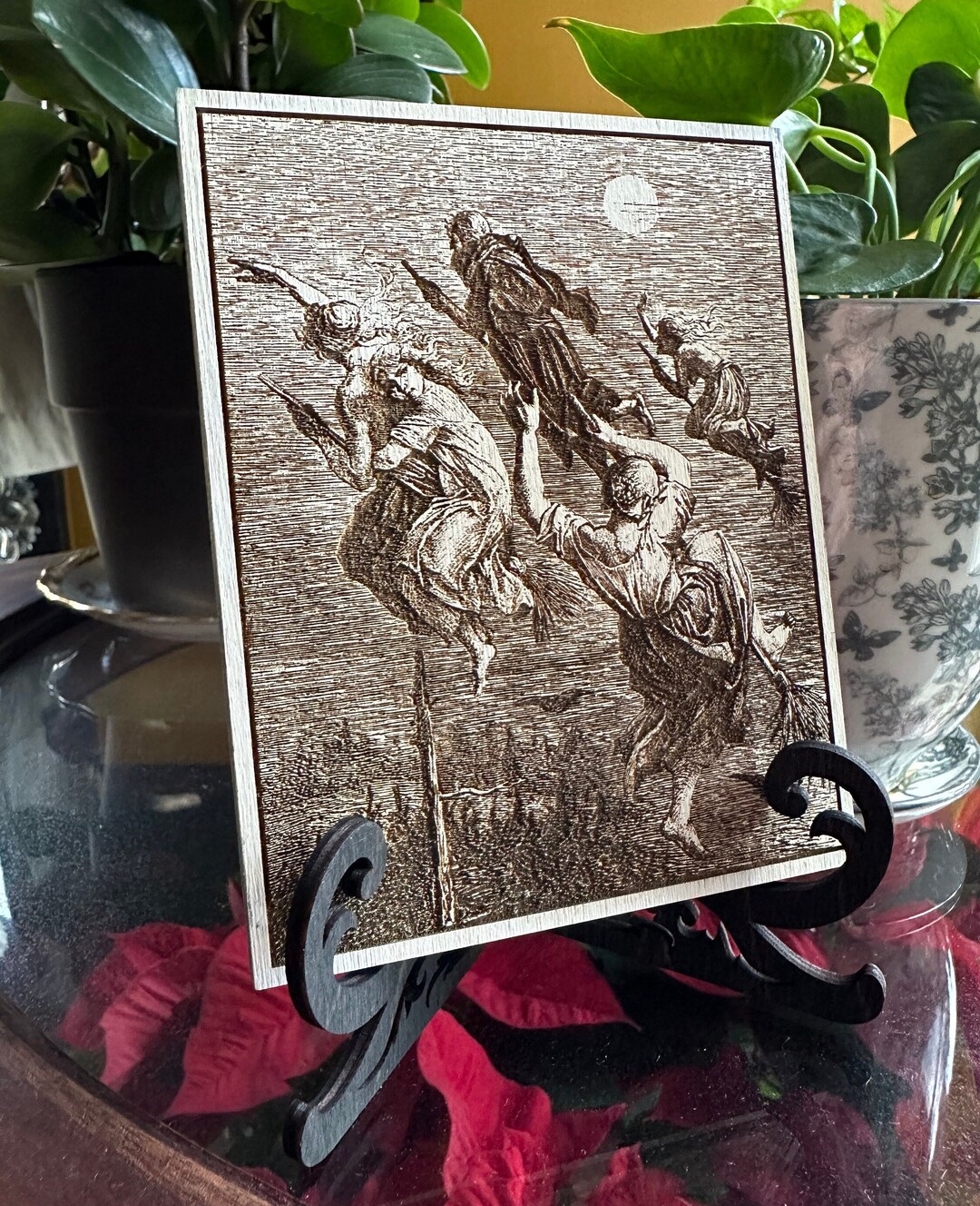 Flying Witches Plaque - Etsy