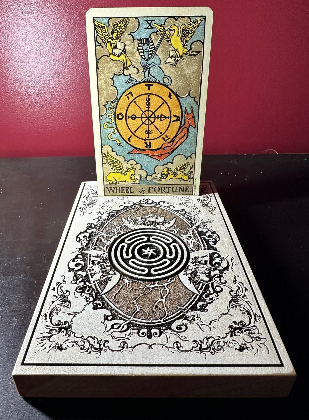 Tarot Card Stand - Hecate's Wheel - Etsy