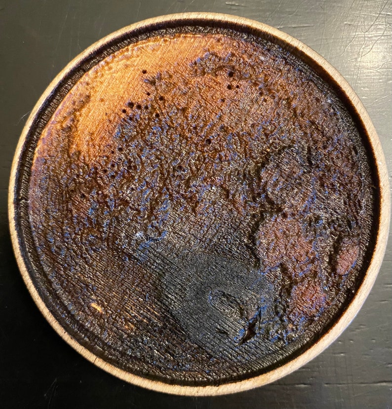 Celestial Moon Lunar Phase Deep Wood Carved Hand Finished - Etsy