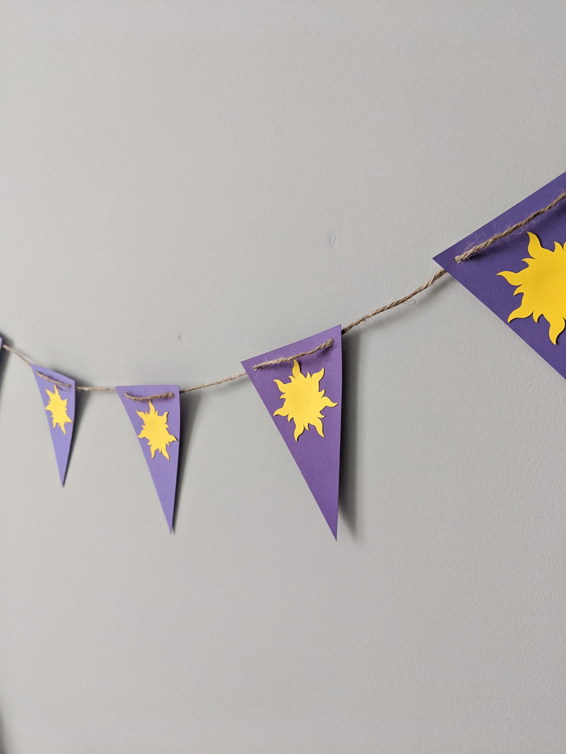 Tangled / Rapunzel Mini Table Banner Choose Size and Colors - Etsy