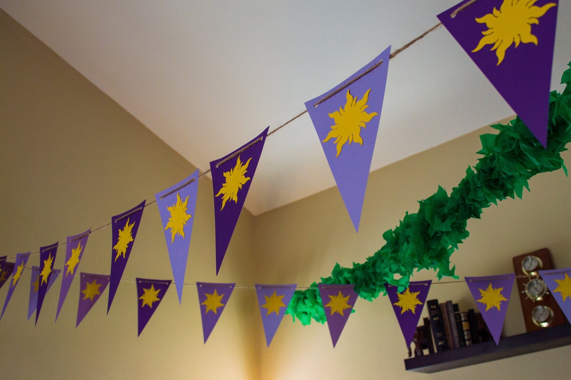 Tangled Flag Banner Custom Cut Customizable Sizes and - Etsy