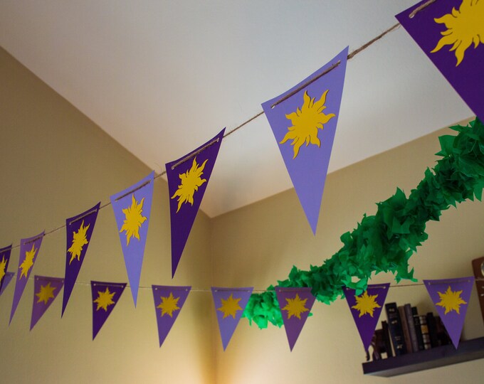 Tangled Flag Banner Custom Cut Customizable Sizes and - Etsy