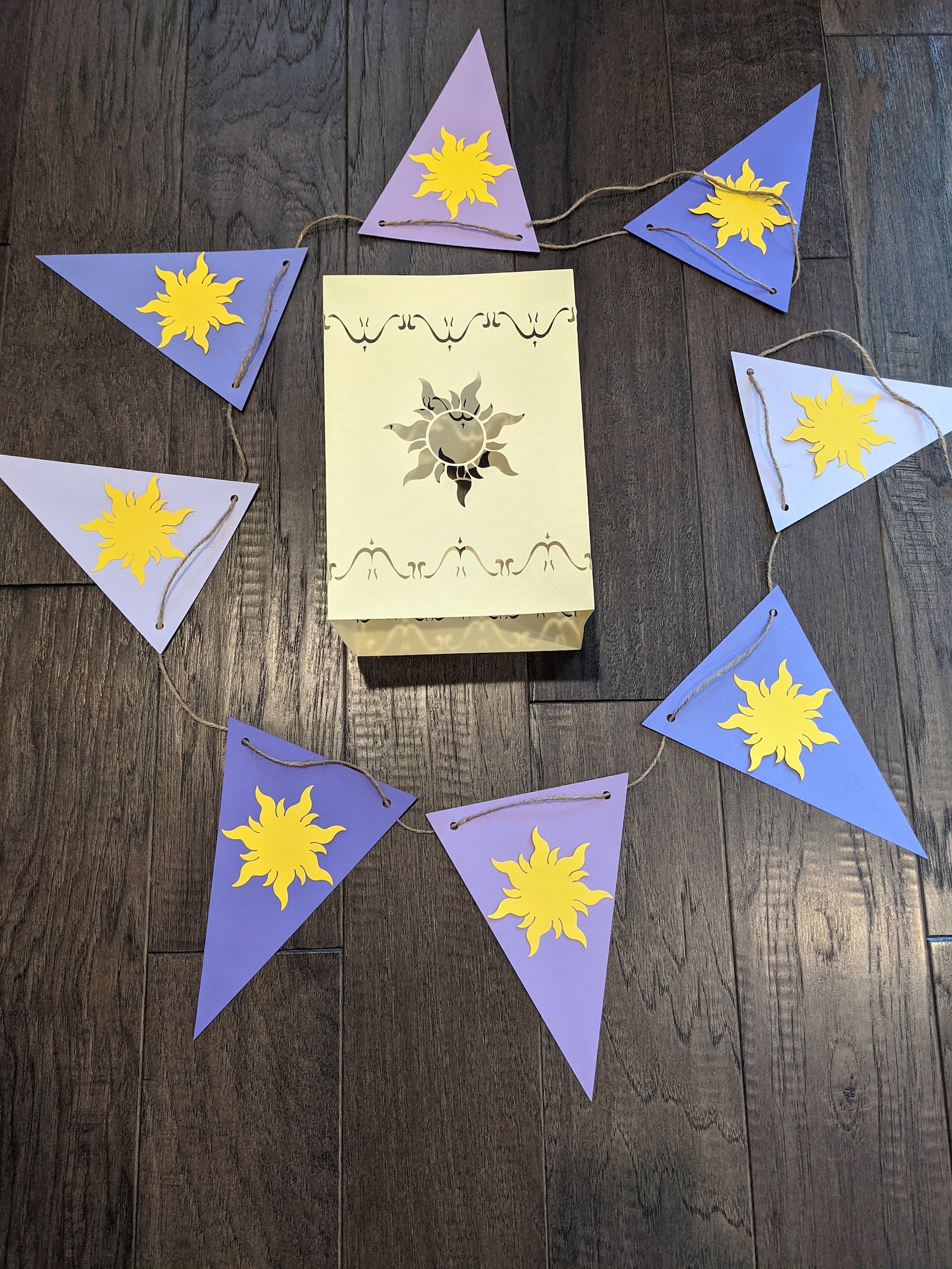 Tangled Flag Banner Custom Cut Customizable Sizes and - Etsy