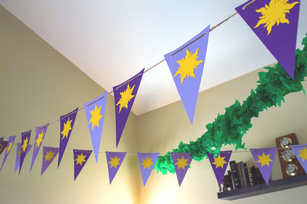 Tangled Flag Banner - Custom Cut - Customizable Sizes and Colors - Etsy