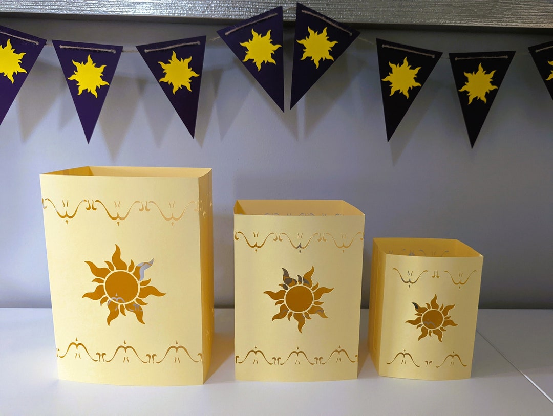 3 Tangled Lanterns | Rapunzel Lantern, Large, Medium and Small ...