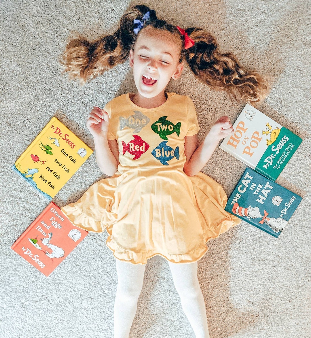 Dr. Seuss One Fish Two Fish - SVG DXF JPG Instant Download (silhouette ...