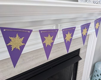 Tangled Flag Banner Custom Cut Customizable Sizes and - Etsy