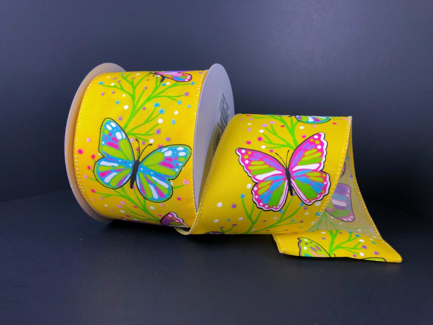 Pastel Butterflies Spring Wired Ribbon 2.5 Wired - Etsy