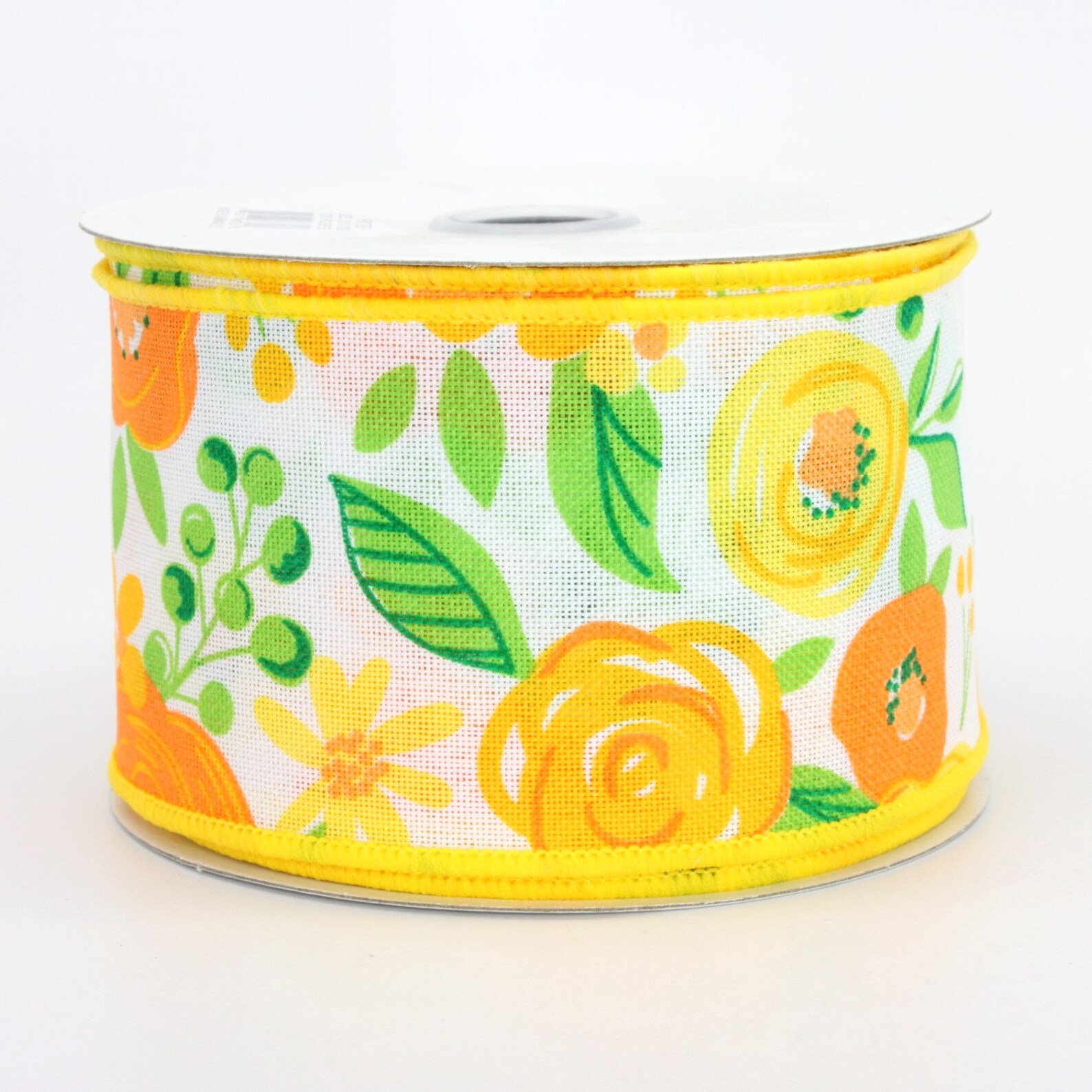 10 Yards Bold Floral Blooms Wired Ribbon - 2.5" Wired Ribbon, 3 Color ...