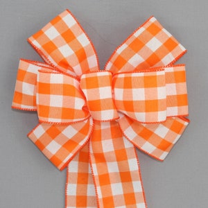 Pink Buffalo Plaid Spring Wreath Bow Buffalo Plaid Easter Bow, Easter ...