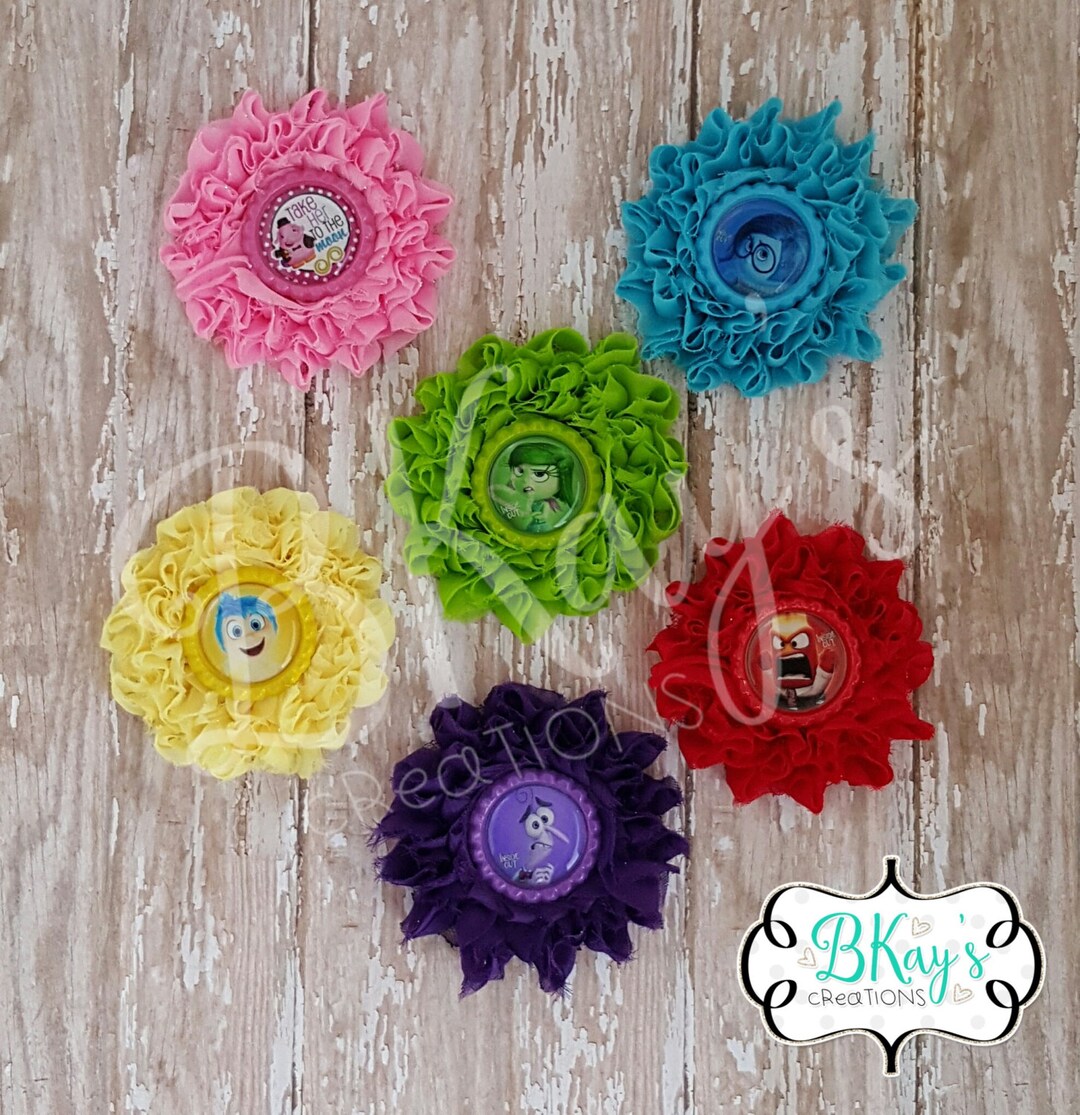 Inside Out Hair Clips or Headbands, Bing Bong, Disgust, Sadness, Joy ...