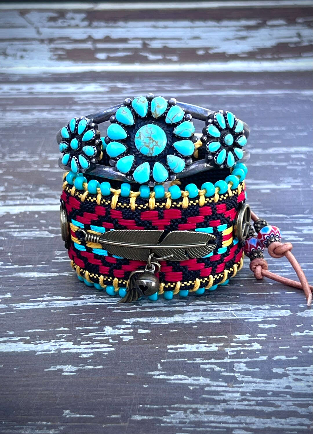 Guardian Angel Tribal Inspired Wrist Cuff - Etsy