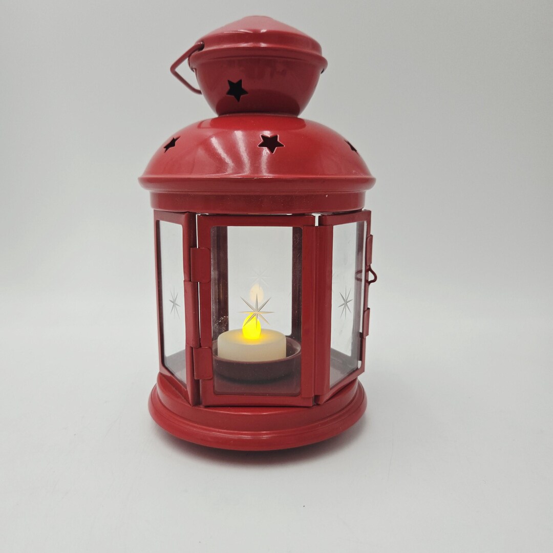 Ikea Rotera Tea Light Red Lantern - Etsy