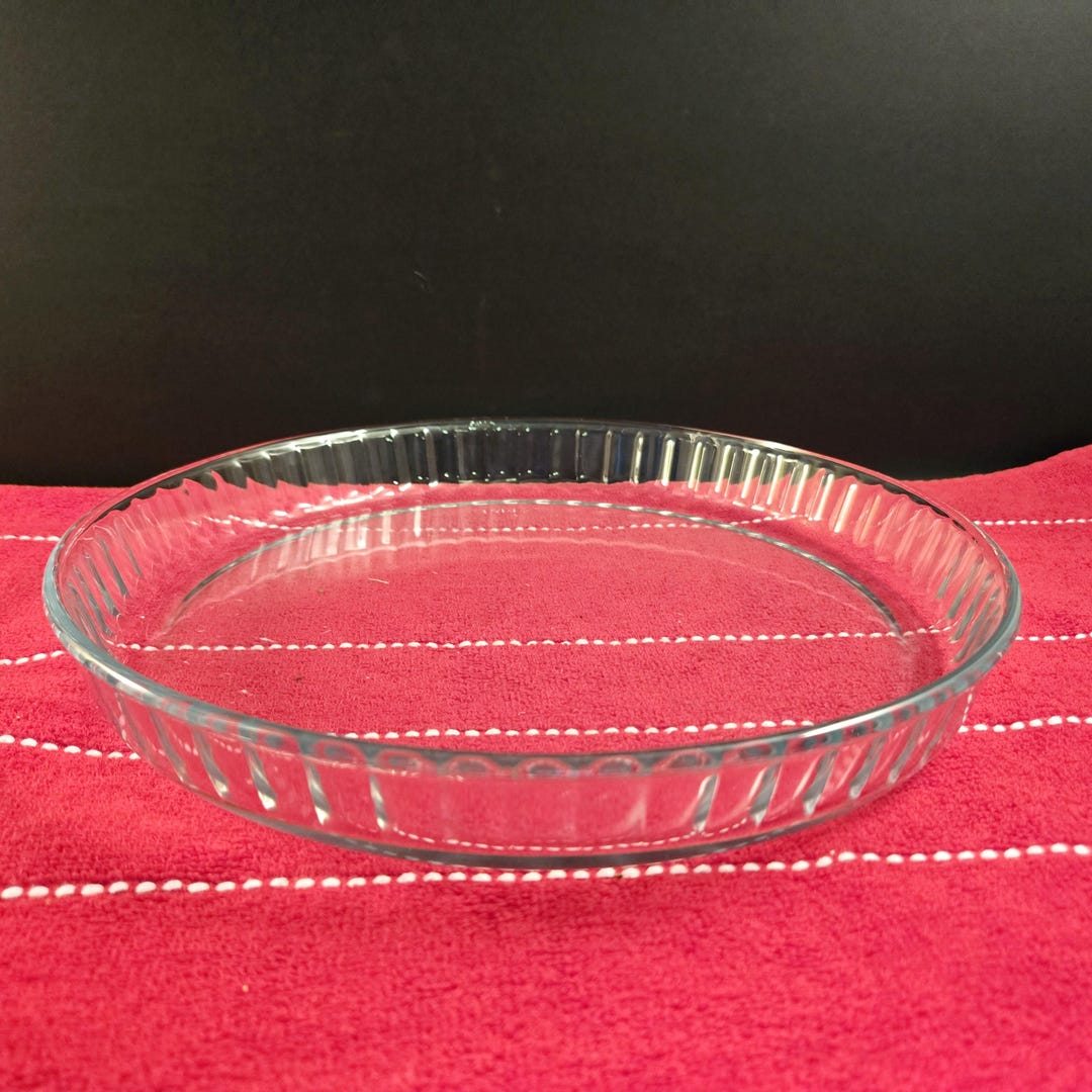 Rare Pyrex Fluted Flan Pan-france-813y-11 Inch-27 Cm Diameter-glass - Etsy
