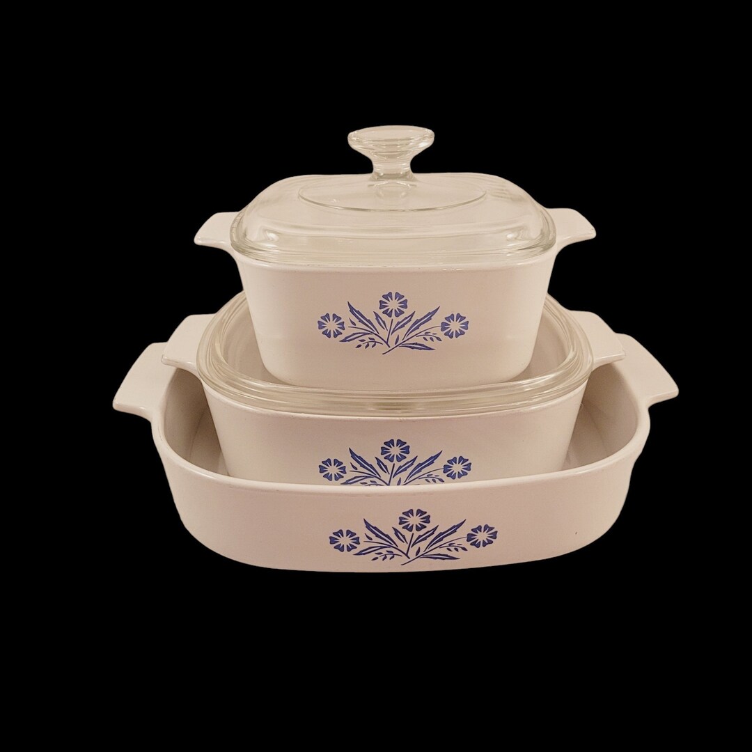 Vintage Corning Ware Blue Cornflower Casserole Dish - Sold Separately ...