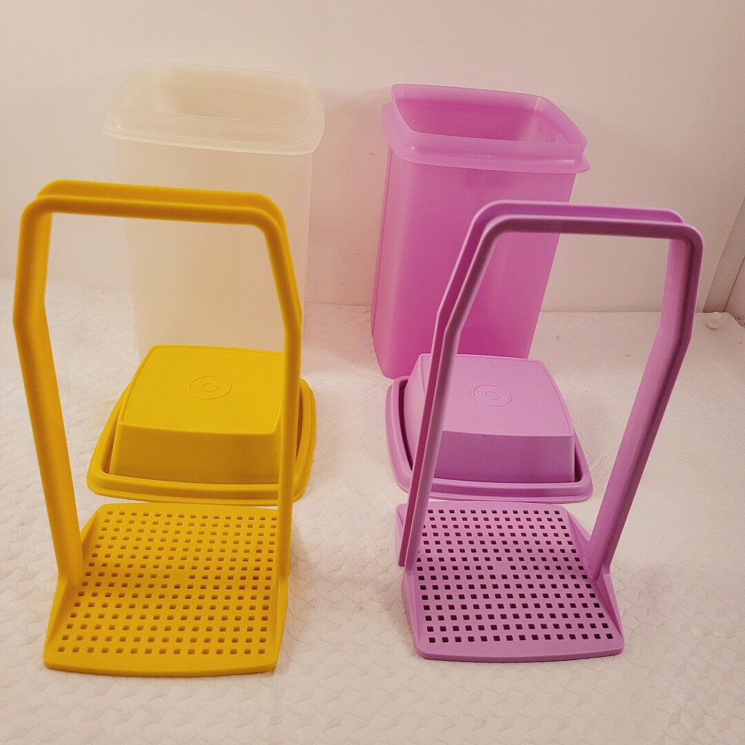 1982 Tupperware Pick-a-deli Container Lime Green Pickle Keeper With ...