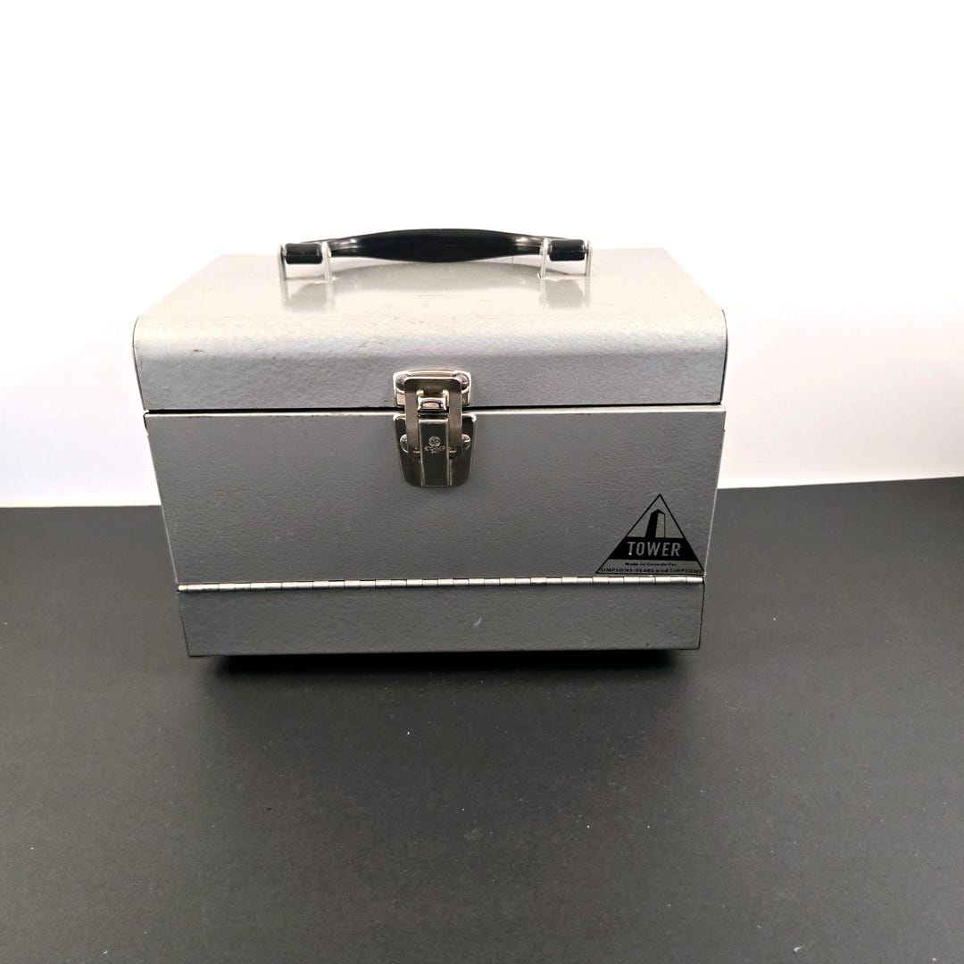 Vintage Tower 8mm Film Reel Case: Mid-century Metal Storage - Etsy