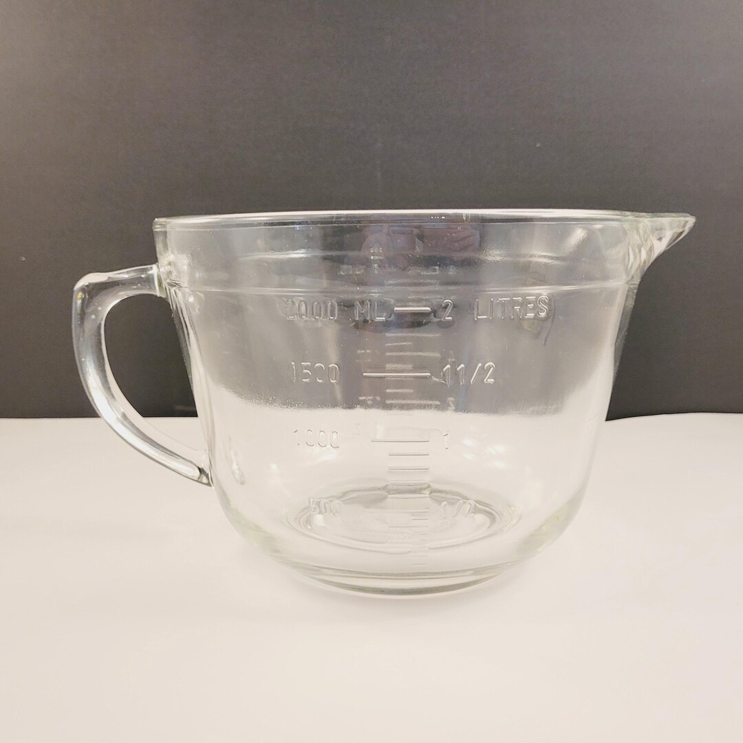 Anchor Hocking 8 Cup-2 Litre-64 Ounce-glass Measuring Cup USA-2 Quart ...