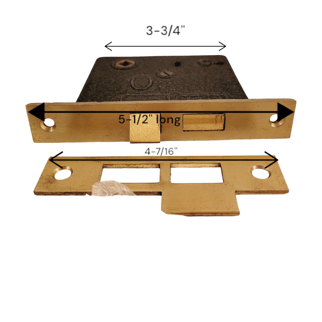 NOS Antique Corbin MORTISE Lock W Strikeplate Exterior Door Thumb Latch ...