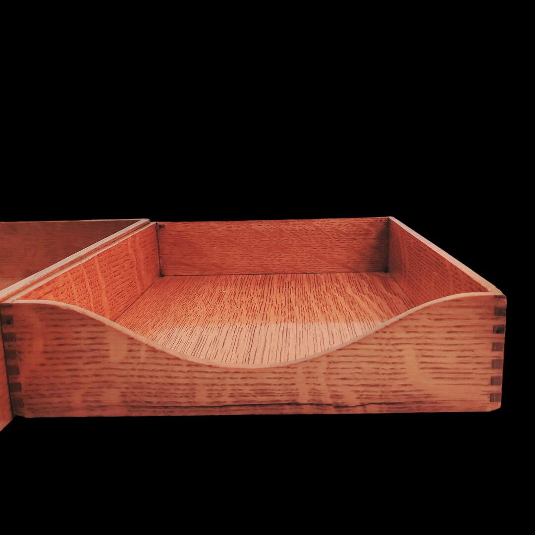 Vintage Dovetail Solid Oak Desk Trays-sold SEPARATELY - Etsy