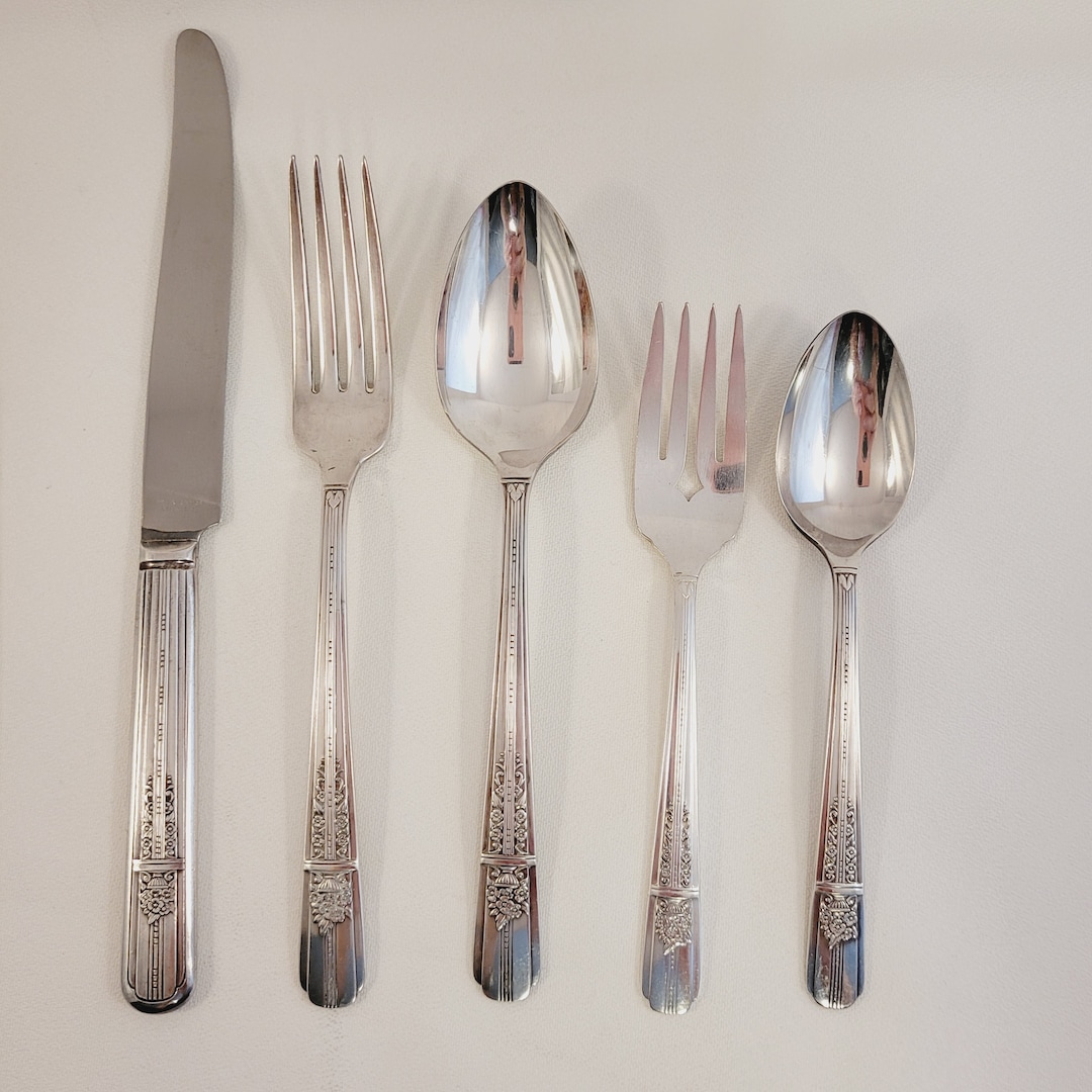 Celebrity Aka Wild Rose-oneida-wm.a.rogers A1 Silverplate-assorted ...