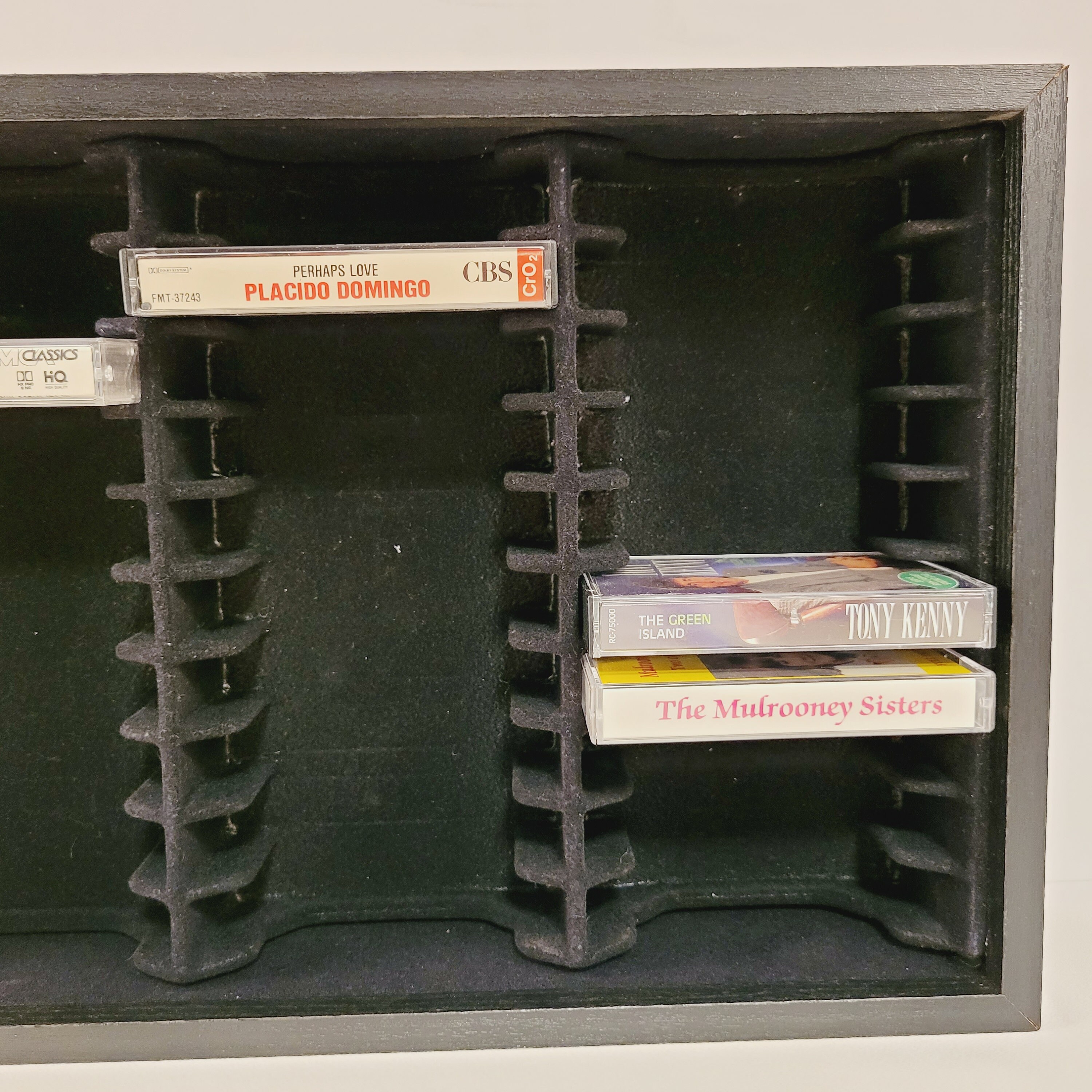 Cassette Shelf-black-holds 40 Cassette Tapes-audio-music - Etsy