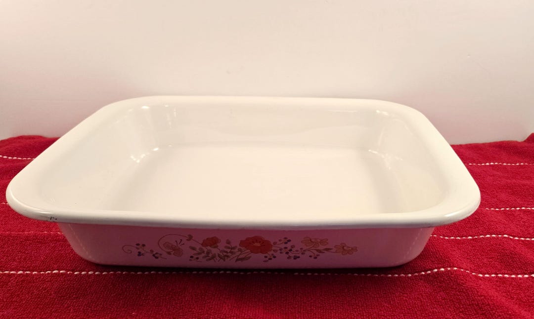 Vintage 1970s Pyrex Corning Ware 14 Inch Wildflower Roaster-lasagna Pan ...