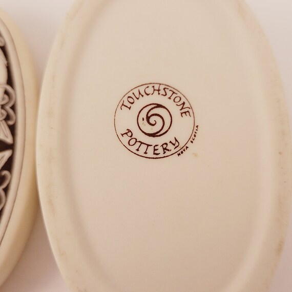 Vintage Etched Mirror-Touchstone Pottery-Celtic-Trink… - Gem