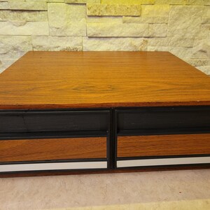 Vintage Antique 1980s VHS Movie Tape Holder Case 2 Drawer Container 24 ...