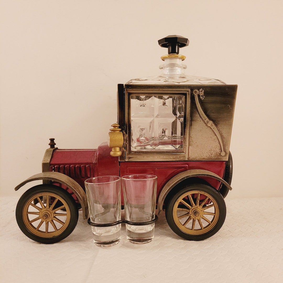 Vintage Ford Model T 1918 Liquor Decanter Music Box With Shot Glasses ...