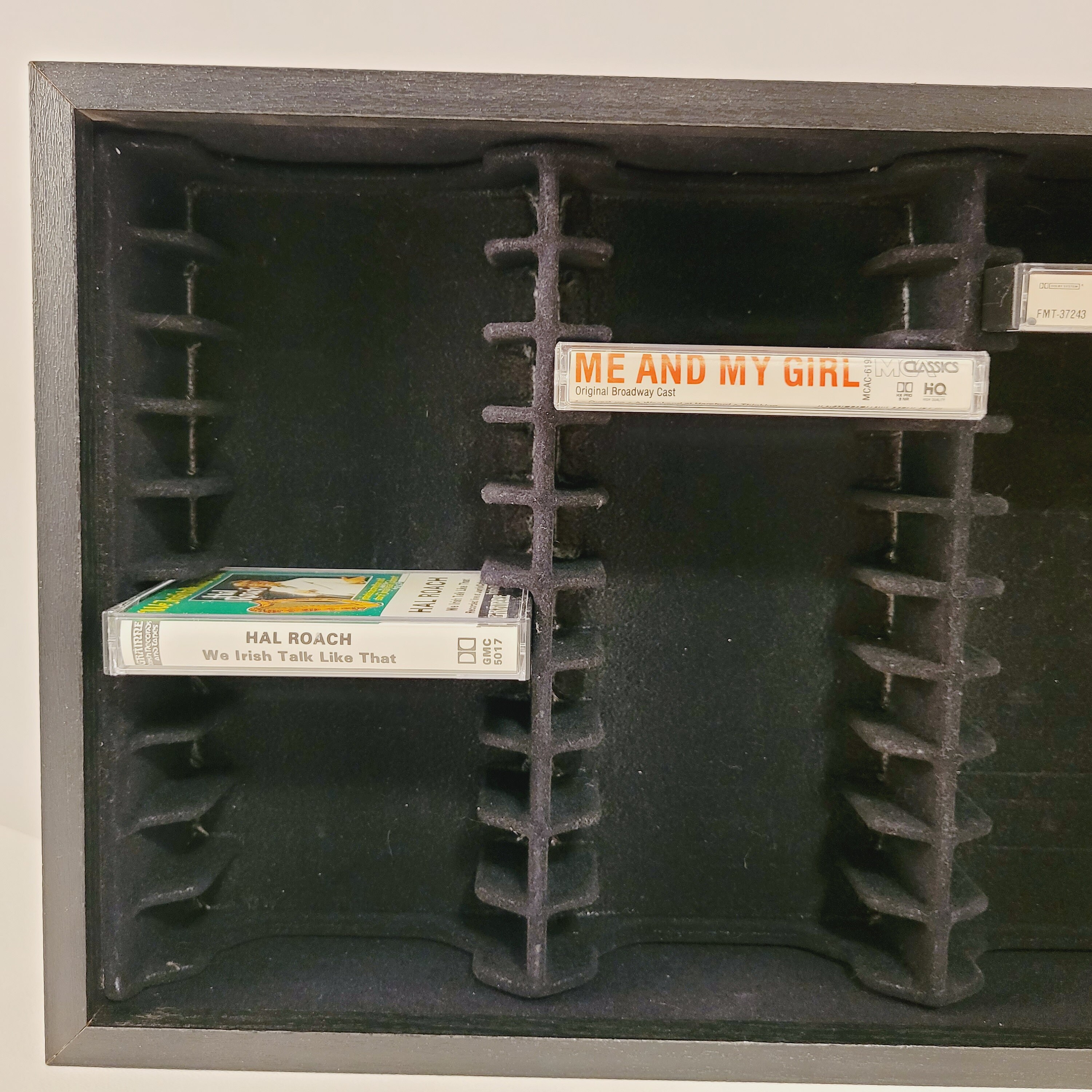 Cassette Shelf-black-holds 40 Cassette Tapes-audio-music - Etsy