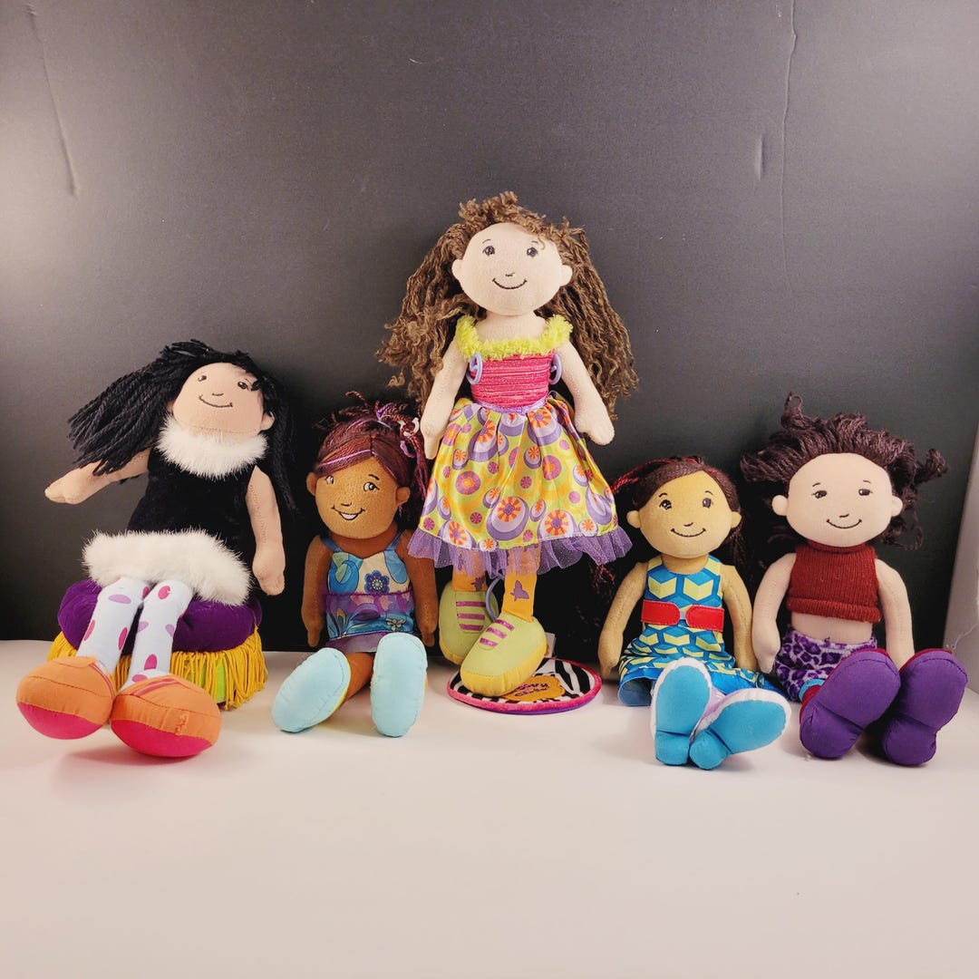 Groovy Girls Dolls-sidra-kendra-bindi-brenna-lot 23-stand Not Included ...
