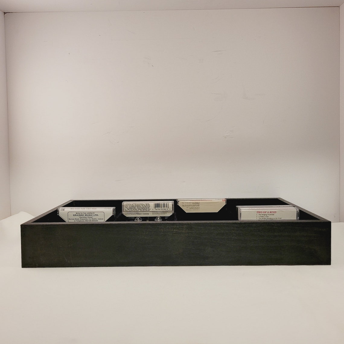 Cassette Shelf-black-holds 40 Cassette Tapes-audio-music - Etsy