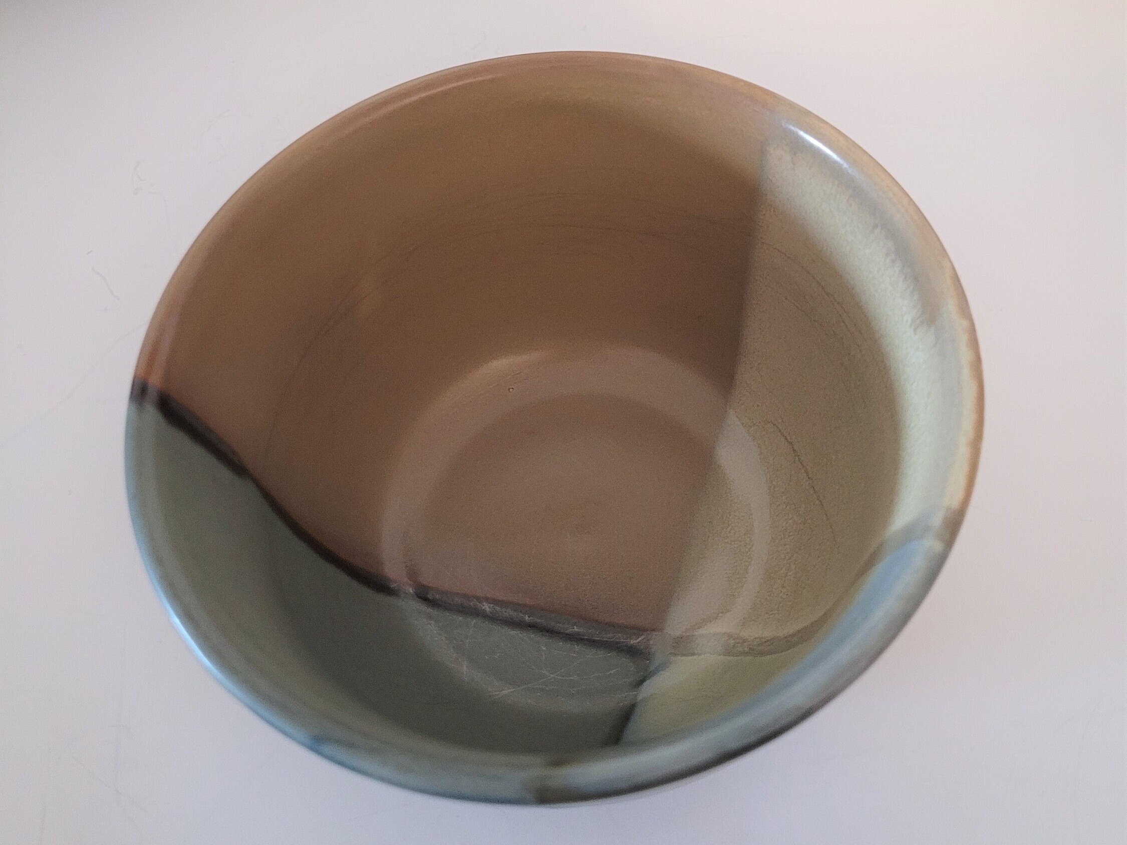 Set of 2 Sango Gold Dust Green 5040 Stoneware Ice Cream Bowls With ...