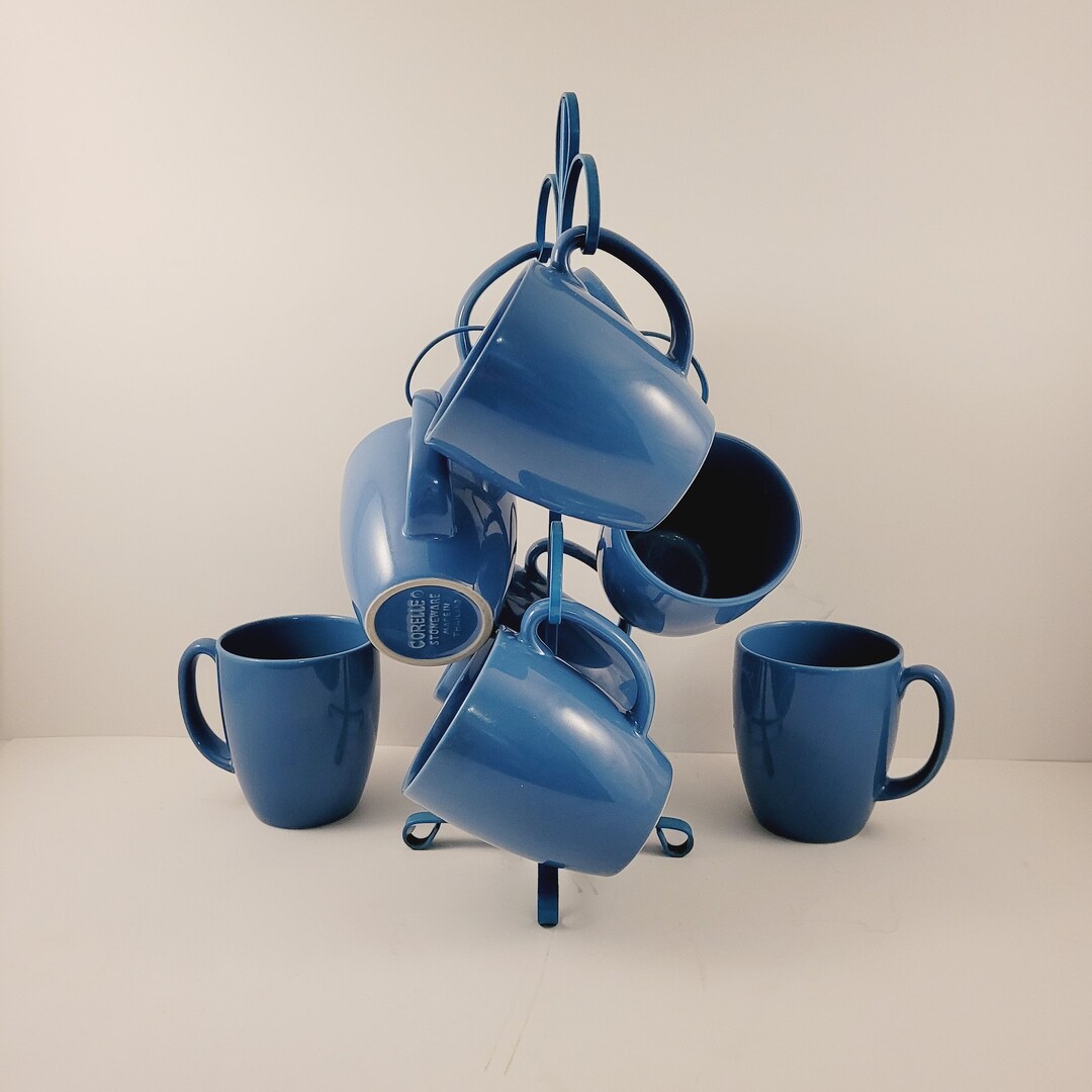 Corelle Stoneware Mugs-mug Tree-made in Thailand - Etsy