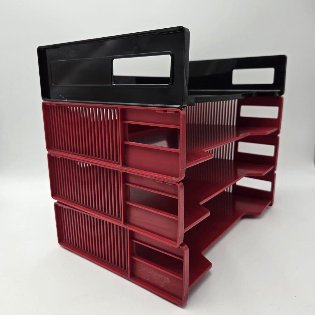 Vintage Eldon Plastic Desk Trays - Etsy